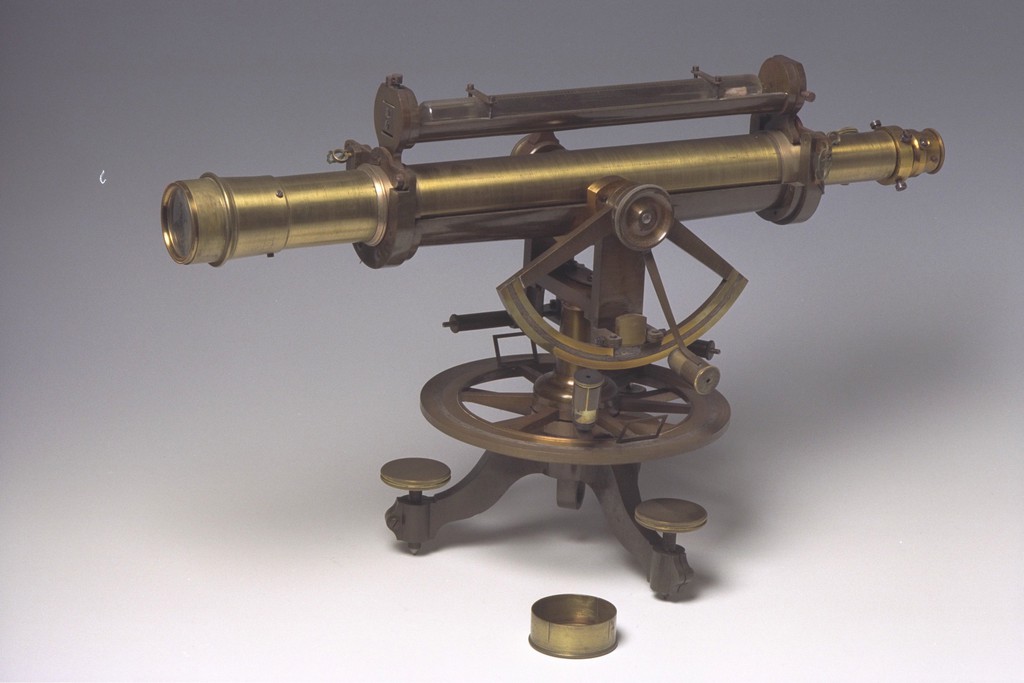 Universeel waterpasinstrument op een vast stelschroevenblok door Ertel ...